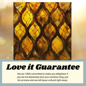 Honeycomb Stained Glass Window Cling Gothic Decor Sticker Decal Window ...