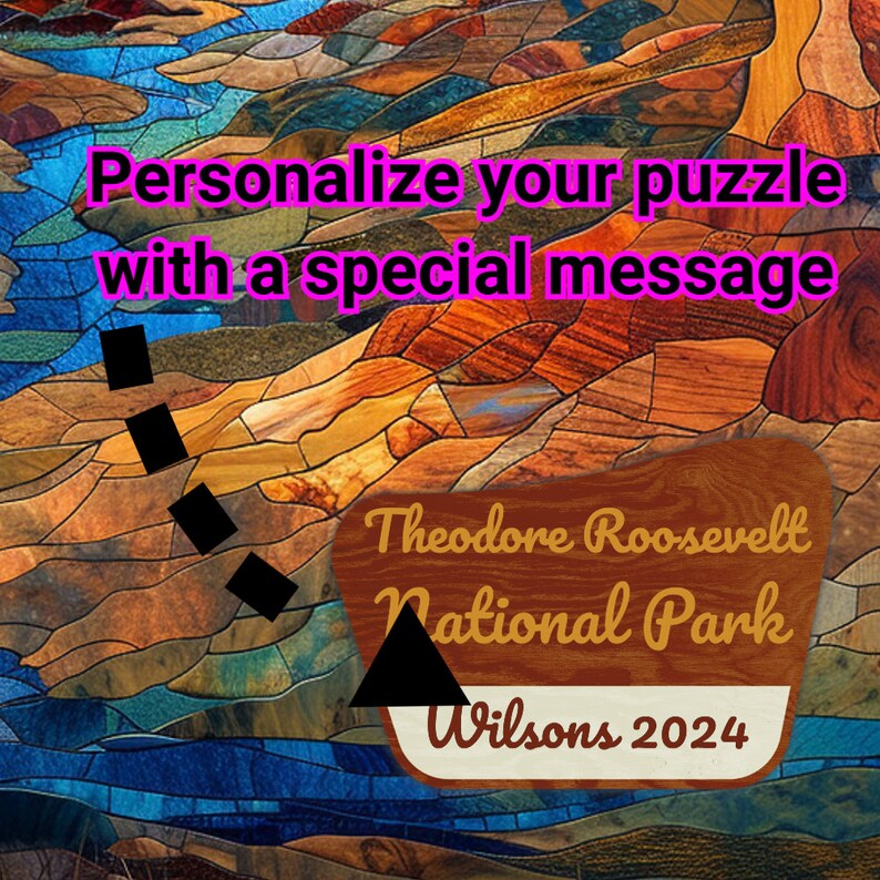 Theodore Roosevelt National Park Jigsaw Puzzle Personalized Message ...