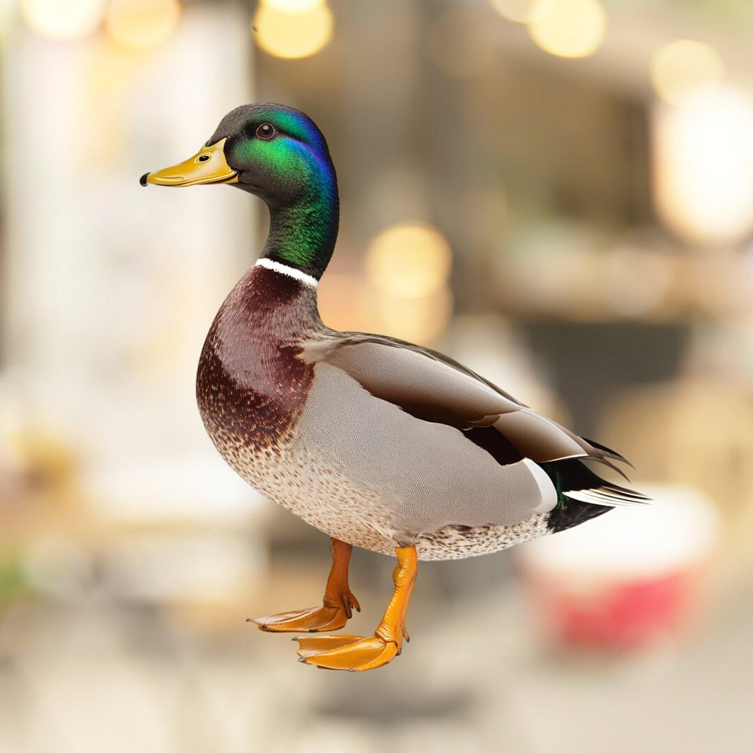 Mallard Window Cling Sticker Decal Window Film Gift for Bird Lovers ...