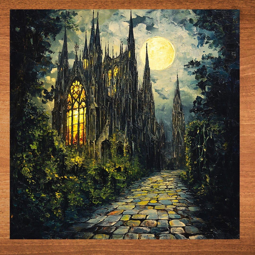 Gothic Spires Book Nook Ceramic Art Tile Decor for Book Lover Bookshelf ...