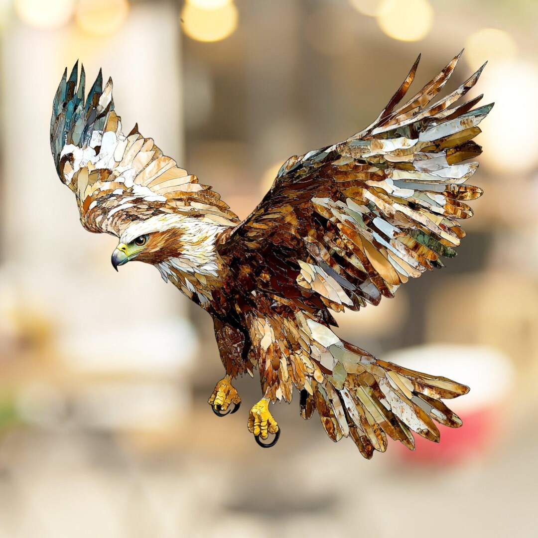 Golden Eagle Window Cling Sticker Decal Window Film Gift for Bird ...