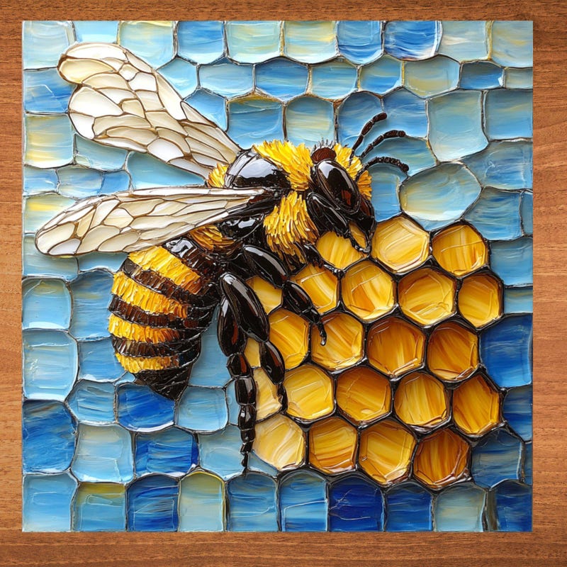Bee Mosaic - Etsy