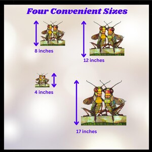 Crickets Adorable Stained Glass Window Cling Sticker Decal Vinyl Window ...
