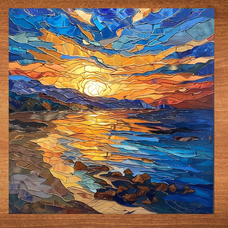 Sunset Mosaic - Etsy