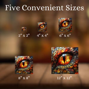Dragons Eye Ceramic Art Tile Decor for Kitchen Bedroom Bookshelf Book ...