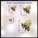 Bumblebee Stained Glass Window Cling Decal Sticker Window Film Reusable ...