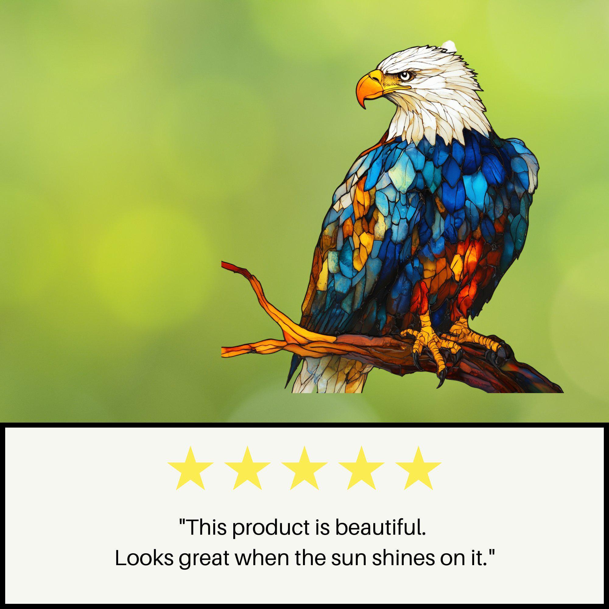 Bald Eagle Window Cling Sticker Decal Window Film Gift for Bird Lovers ...