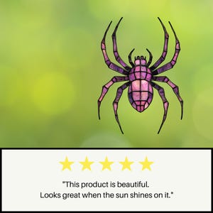 Pink Spider Window Cling Sticker Pink Halloween Decor Coquette ...