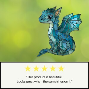 Dragon Stained Glass Window Cling Decal Sticker Window Film Dragoncore ...