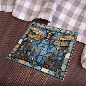 Dragon Fly Dragonfly Ceramic Art Tile Decorative Glossy Tile for ...