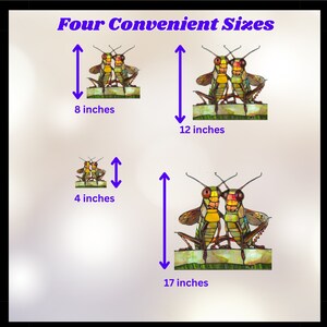 Crickets Adorable Stained Glass Window Cling Sticker Decal Vinyl Window ...