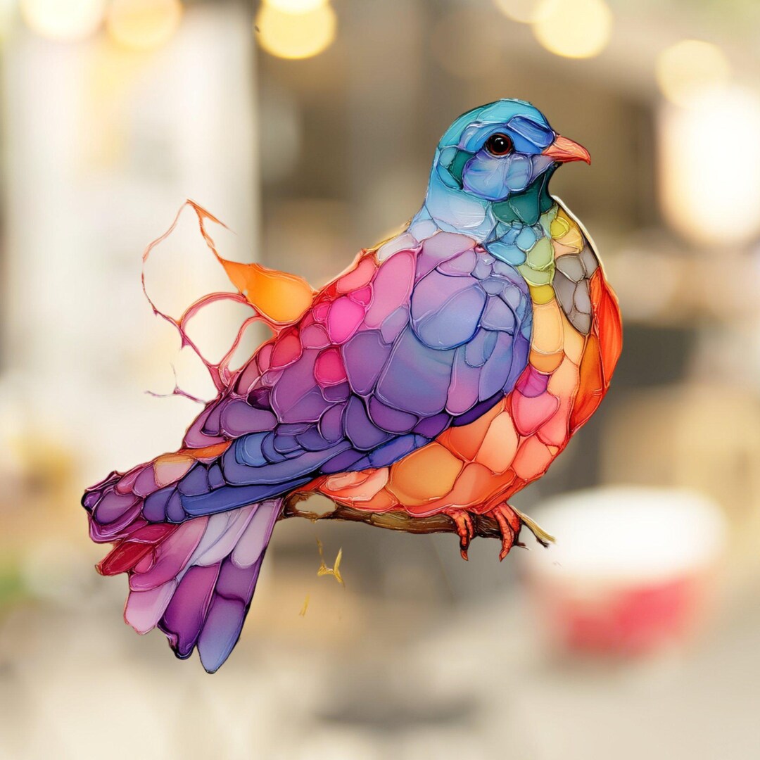 Morning Dove Window Cling Sticker Decal Window Film Gift for Bird ...