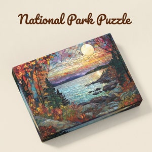 Voyageurs National Park Jigsaw Puzzle, Beautiful Stained Glass Look ...