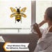 Bumblebee Stained Glass Window Cling Decal Sticker Window Film Reusable ...