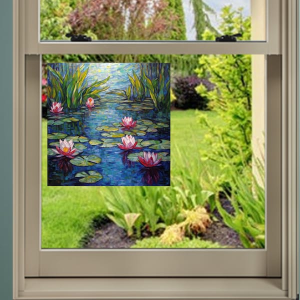 Stained Glass Window Monet - Etsy