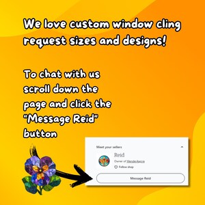 Pansy Stained Glass Window Cling Beautiful Flower Window Artwork Window ...