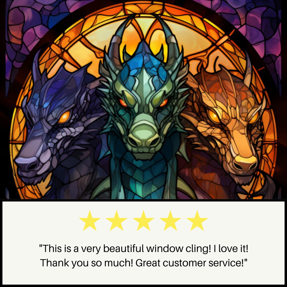 Celtic Cross Stained Glass Window Cling – Available in Standard ...