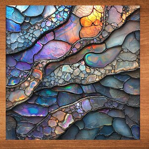 Abalone Stone Ceramic Art Tile Decor for Kitchen Bedroom Bookshelf Book ...