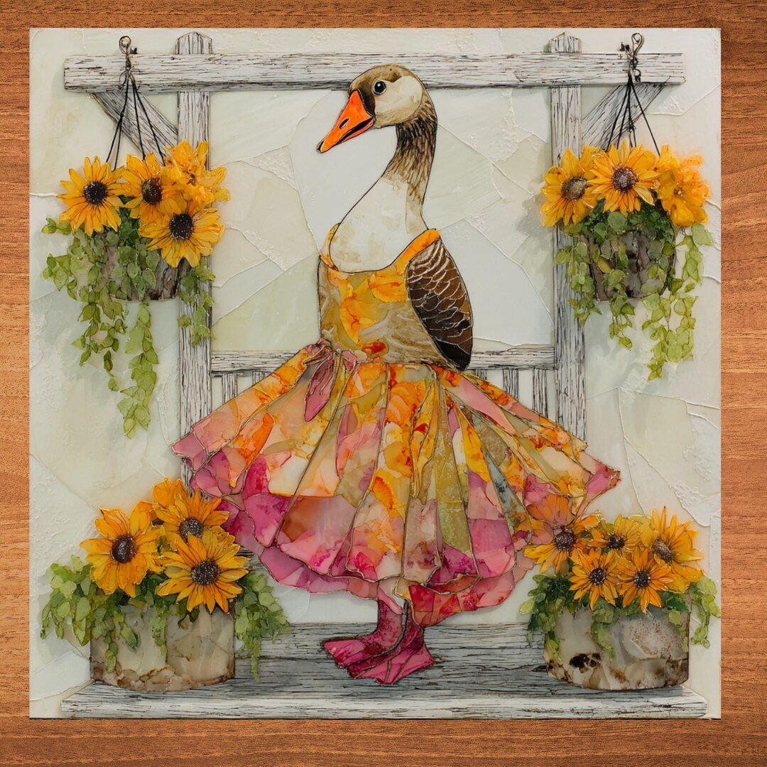 Porch Goose Gala Decorative Art Tile - Ceramic Tile Infused With ...