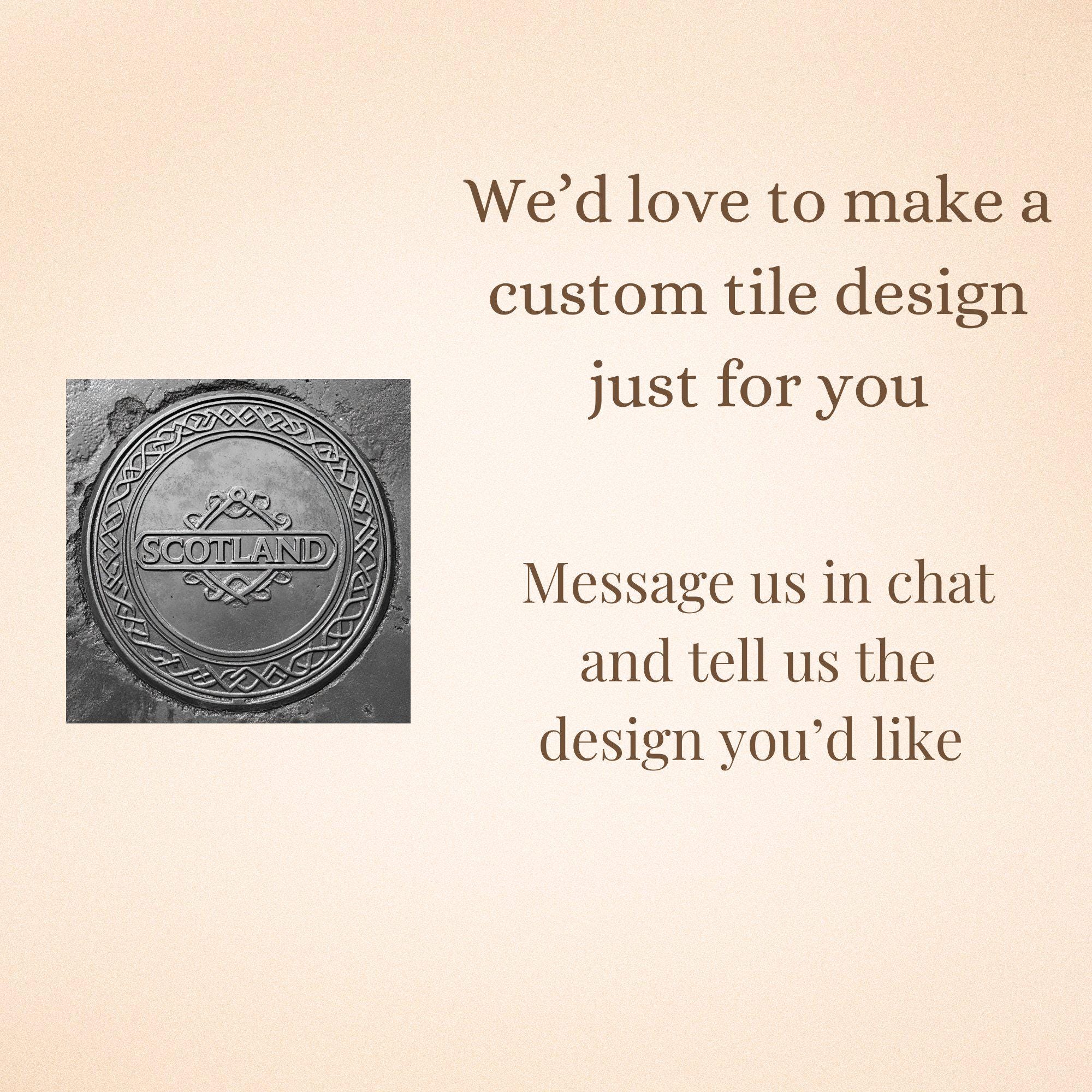 Scotland Manhole Cover Decorative Tile Ceramic Art Tile Wall Decor ...