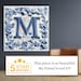 M Letter Monogram Ceramic Art Tile Grandmillennial Style Decor Home Art ...