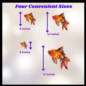 Goldfish Stained Glass Window Cling Window Sticker Decal - No Adhesive ...