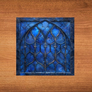 Denim Drift Ceramic Tile Wall Art Decorative Tile Unique Home Decor ...
