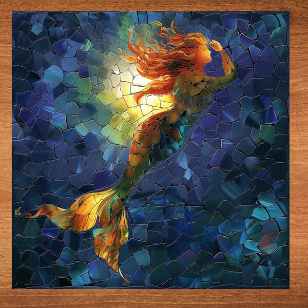 Mermaid Tile - Etsy