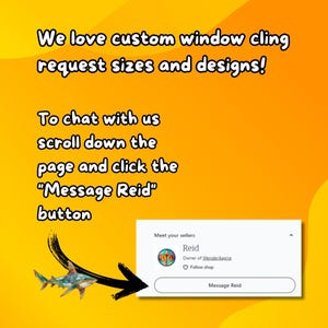 Reef Shark Window Cling Stained Glass Look Decal Sticker Window Film No ...