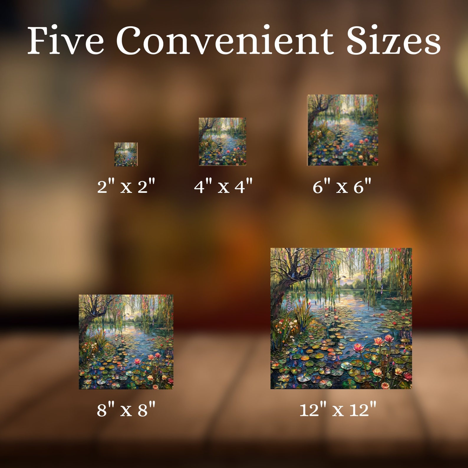 The Artists Garden Ceramic Art Tile Decorative Glossy Tile for ...