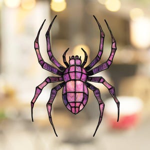 Pink Spider Window Cling Sticker Pink Halloween Decor Coquette ...