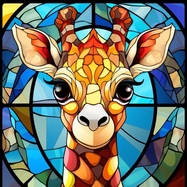 Stained Glass Giraffe - Etsy