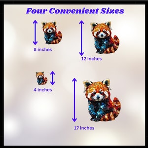 Red Panda Stained Glass Window Cling Window Sticker Decal - No Adhesive ...