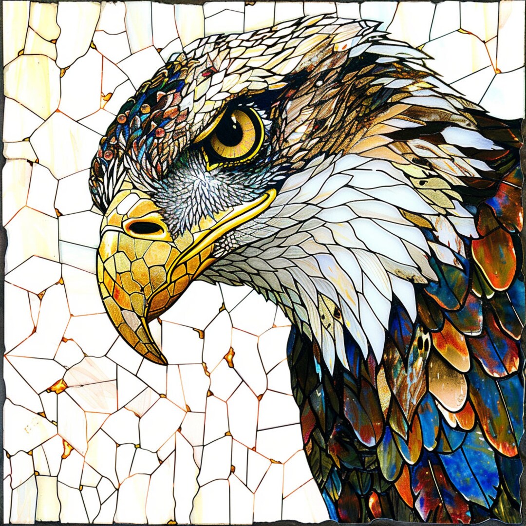 Eagle Ceramic Tile Wall Art Decorative Tile Unique Home Decor Gift for ...