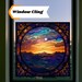 Sahara Desert Under the Stars Stained Glass Window Cling Window Decal ...