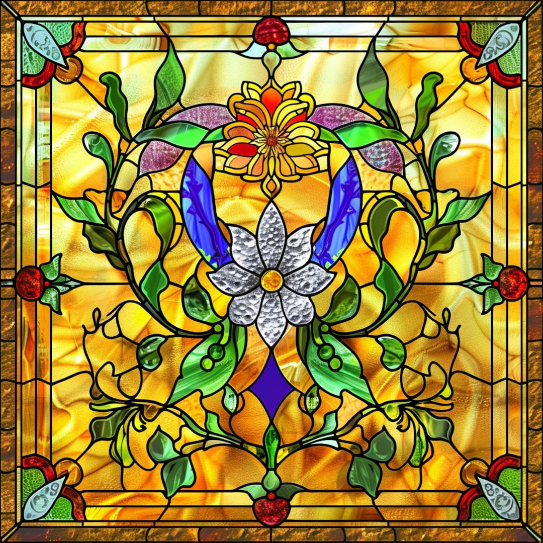 Victorian Yellow Window Ceramic Wall Art Decorative Tile Unique Home ...