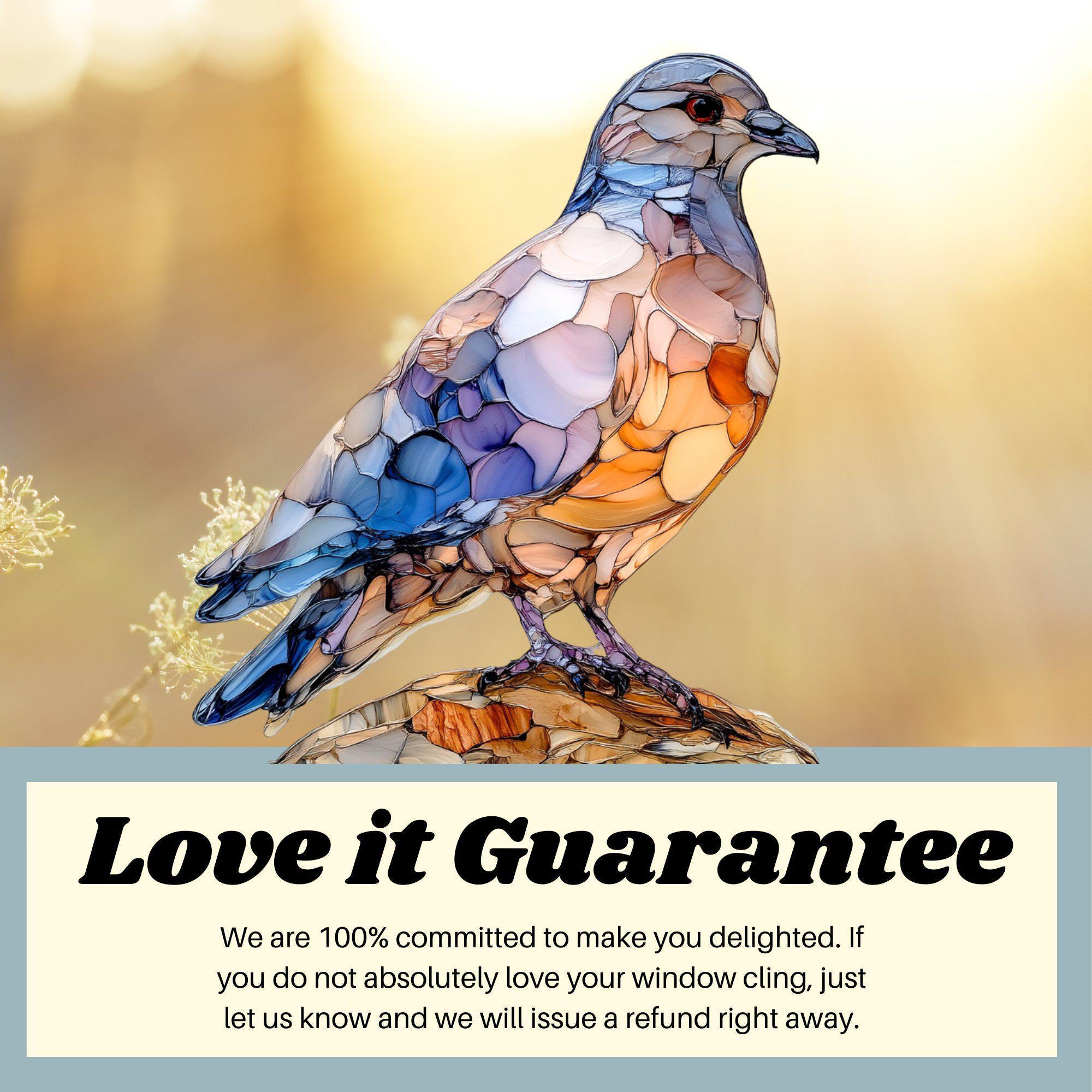 Mourning Dove Window Cling Sticker Decal Window Film Gift for Bird ...