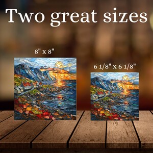 Faroe Islands Ceramic Tile Art Decor for Bookshelf Book Nook Wall Art ...