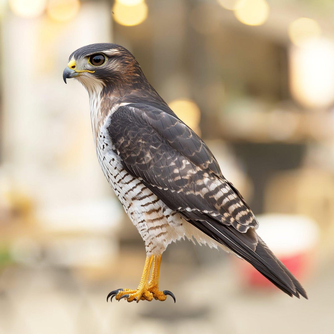 Sharp-shinned Hawk Window Cling Sticker Decal Window Film Gift for Bird ...