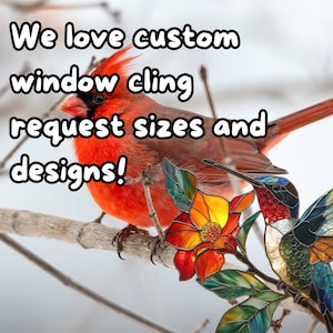 Cardinal Lovebirds Stain Glass Cardinal Stain Glass Window Hanging ...