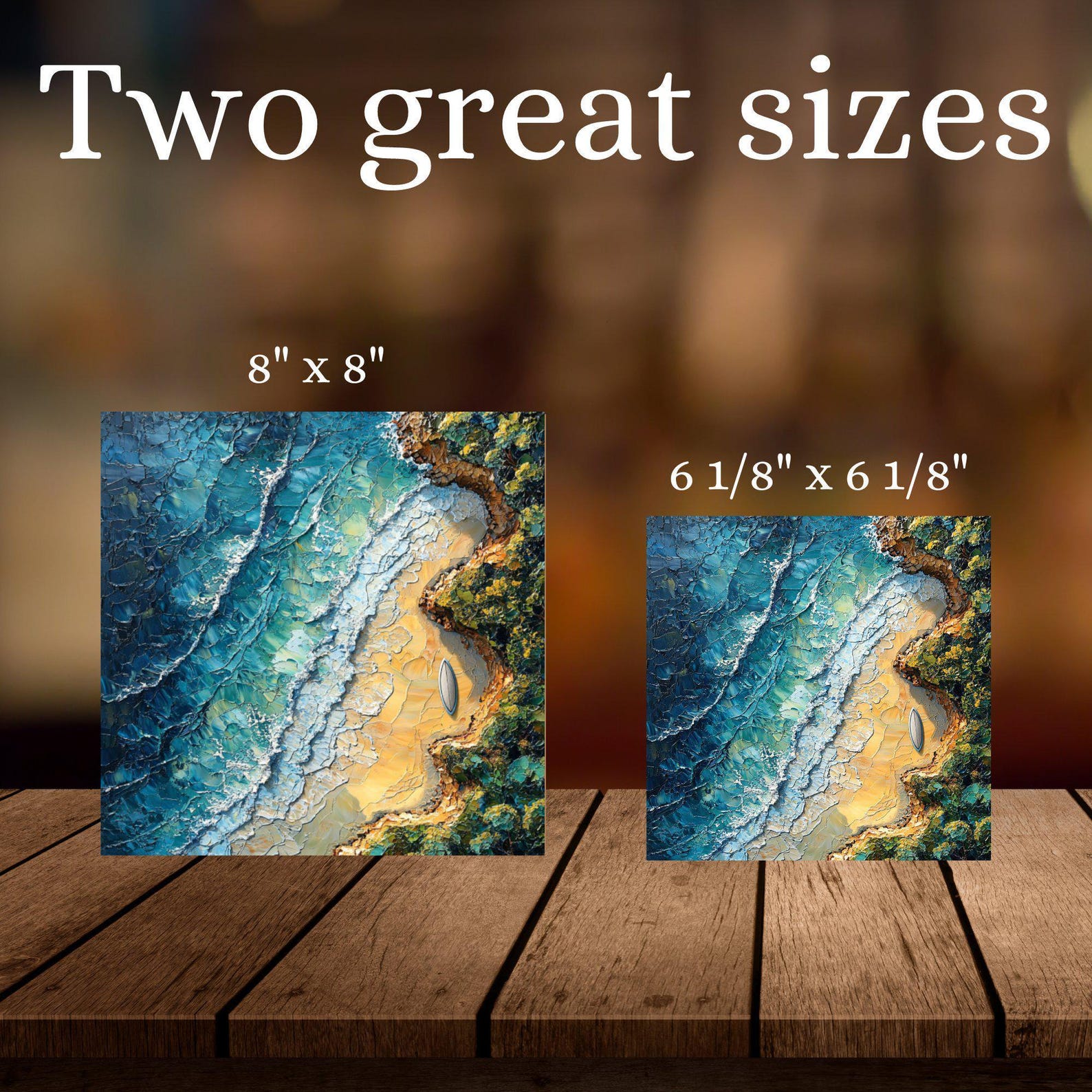 Beach Surfboard Decorative Tile Ceramic Art Tile Wall Decor Bookshelf ...