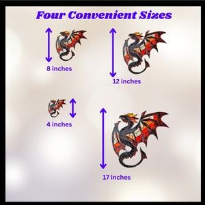 Dragon Stained Glass Window Cling Decal Sticker Window Film Dragoncore ...