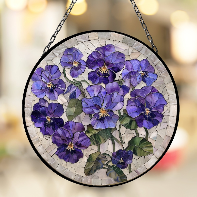 Violet Stained Glass - Etsy