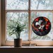 Baby Vampire Halloween Stained Glass Look Window Cling Decal Sticker ...