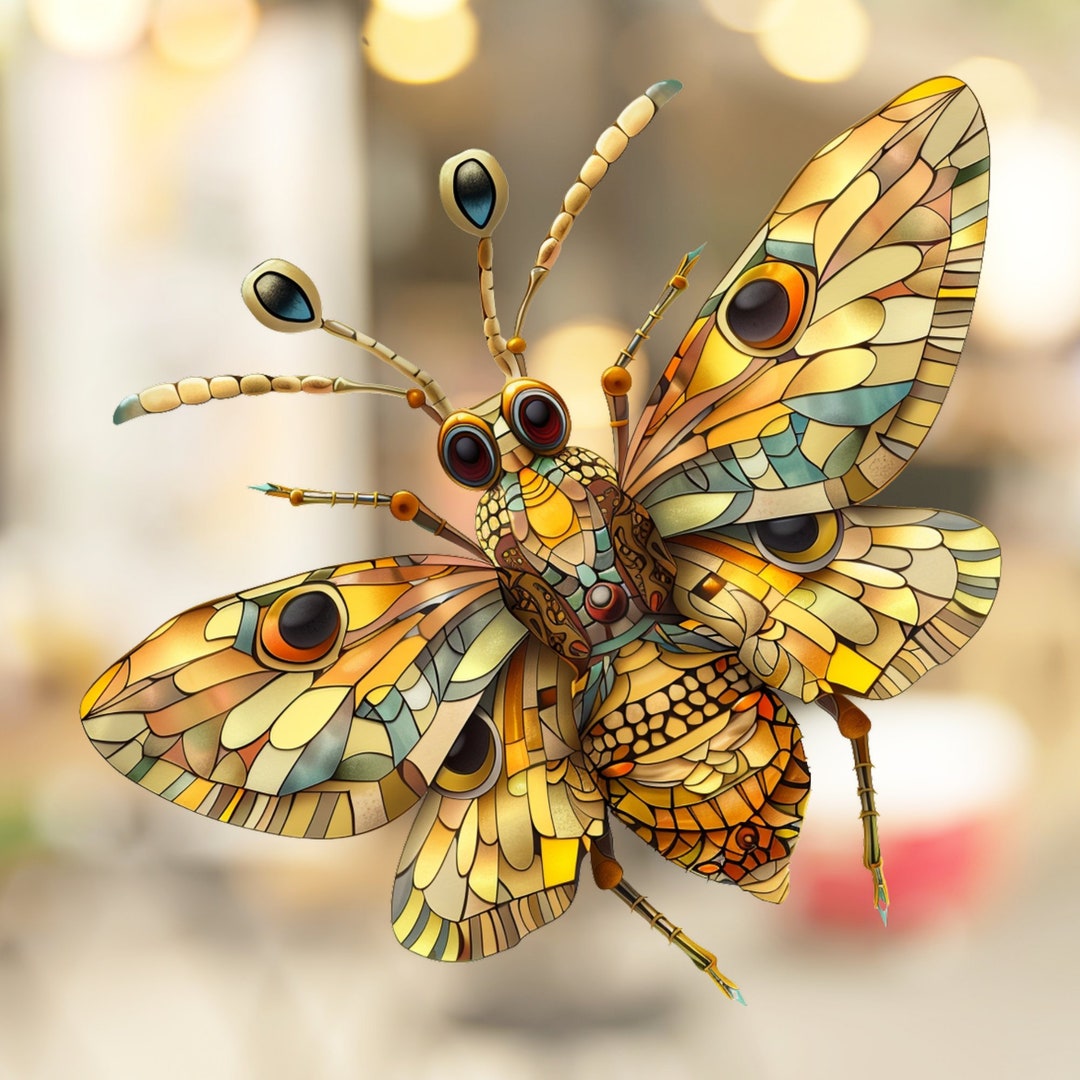 Antlion Stained Glass Window Cling Sticker Decal Vinyl Window Film Bug ...