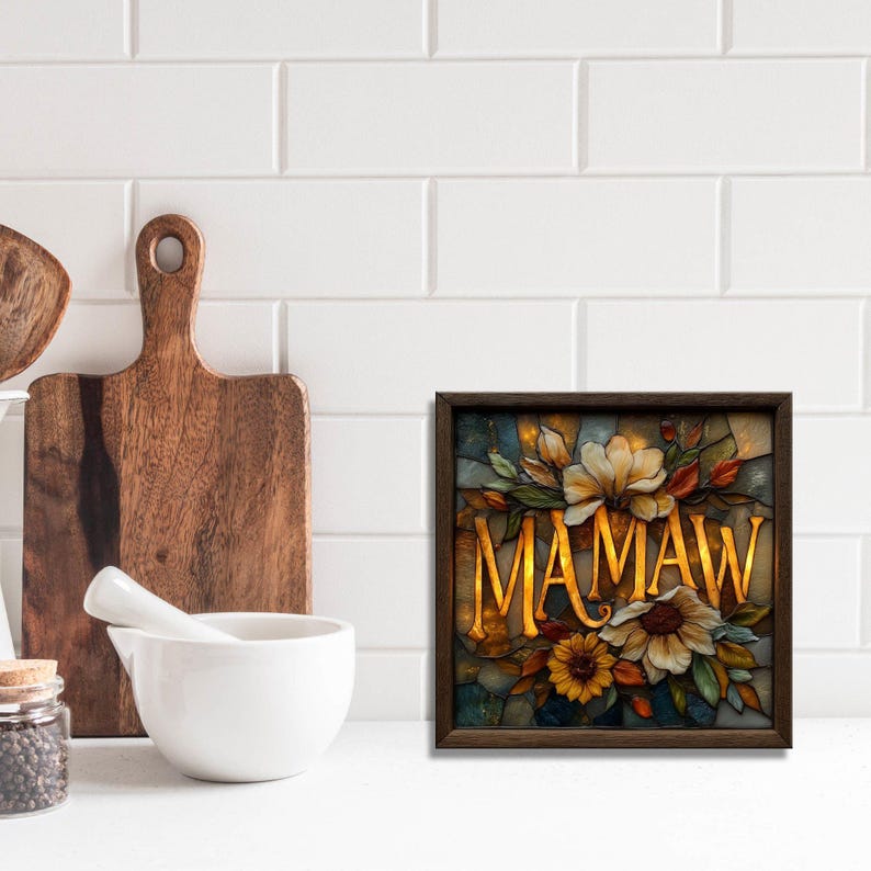 Mamaw Gift Grandma Gift Personalized With Grandmother's Pet Name Gift ...