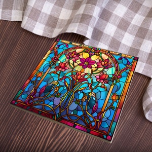 Victorian Window Ceramic Tile Wall Art Decorative Tile Unique Home ...