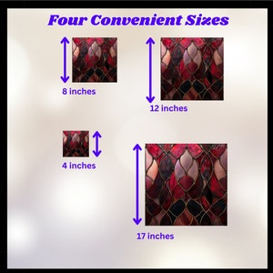 Maroon and Rose Gold Stained Glass Window Cling Gothic Decor Sticker ...