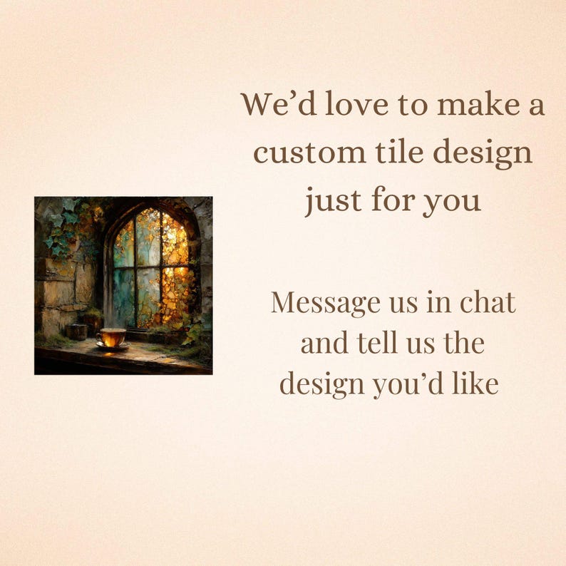 Tea by the Window Light Academia Fine Ceramic Art Tile Academia ...