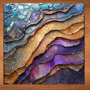 Abalone Stone Ceramic Art Tile Decor for Kitchen Bedroom Bookshelf Book ...